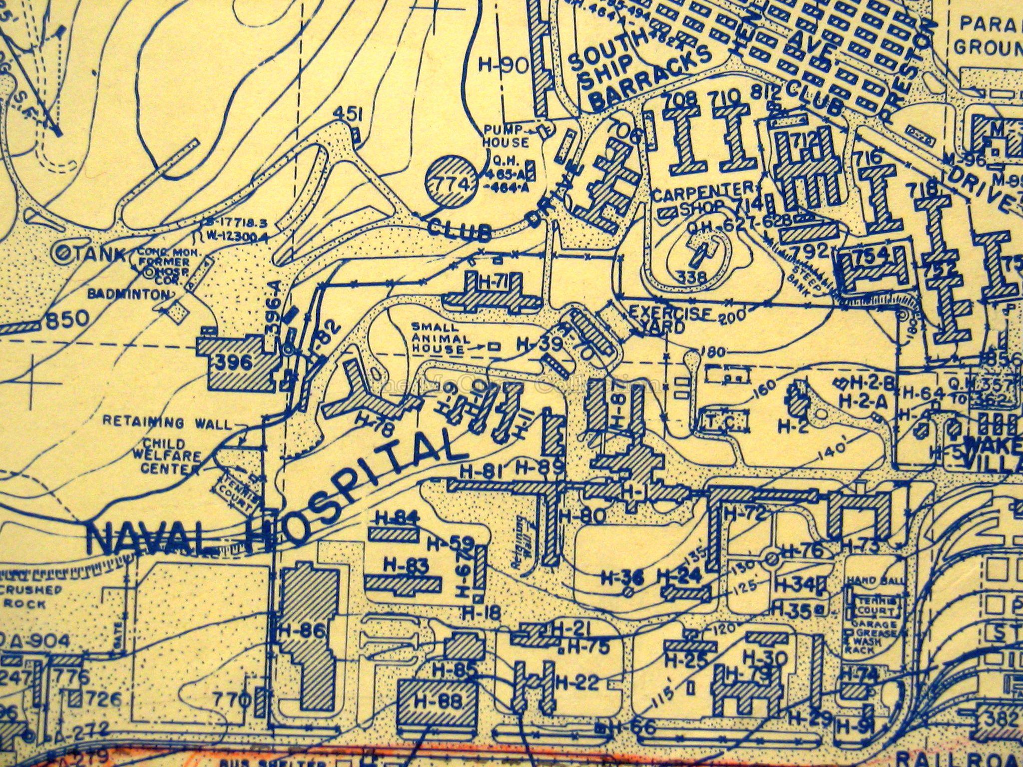 Mare Island Map of 1954 • The McCune Collection